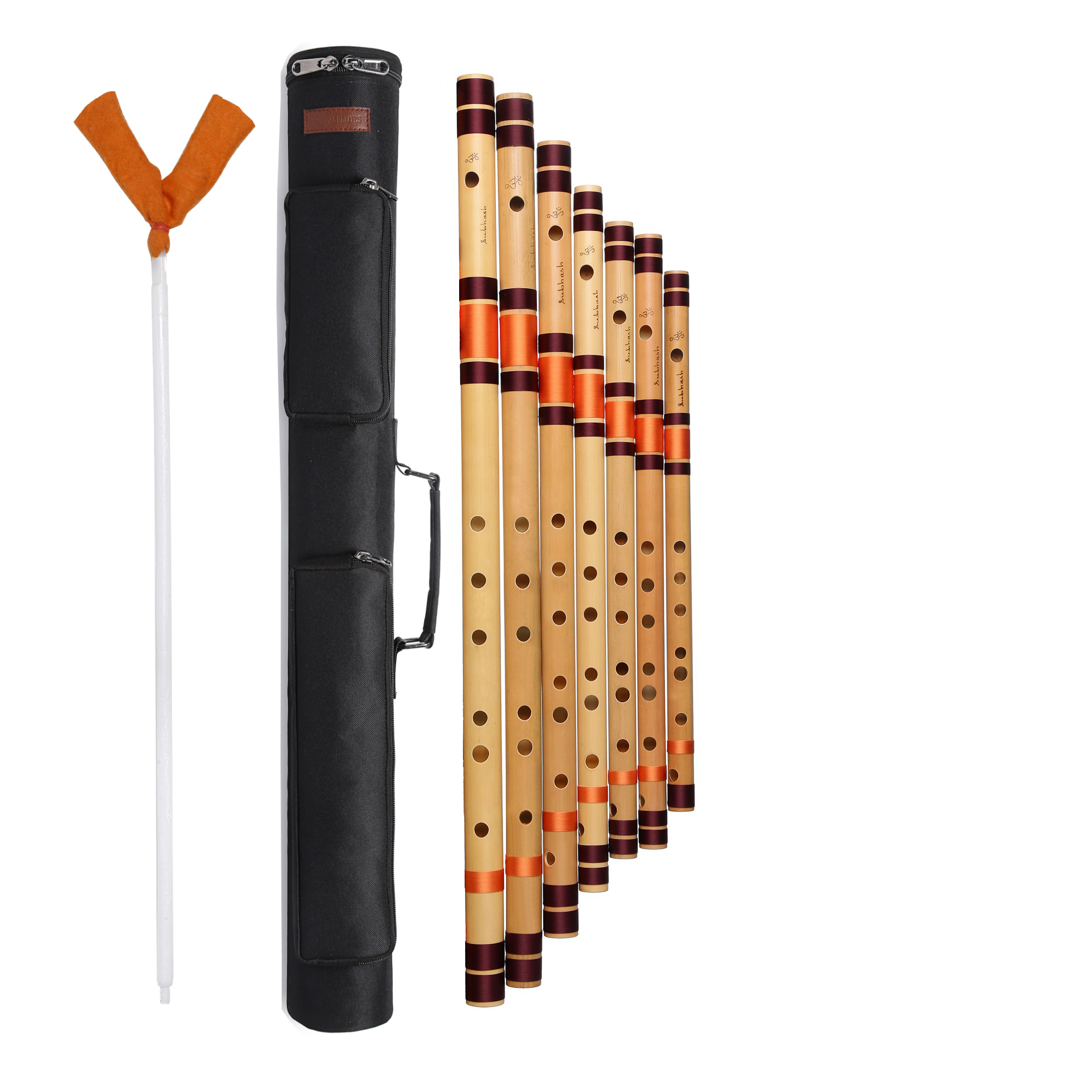 Bansuri Flutes Set (7 Pieces) Left Hand