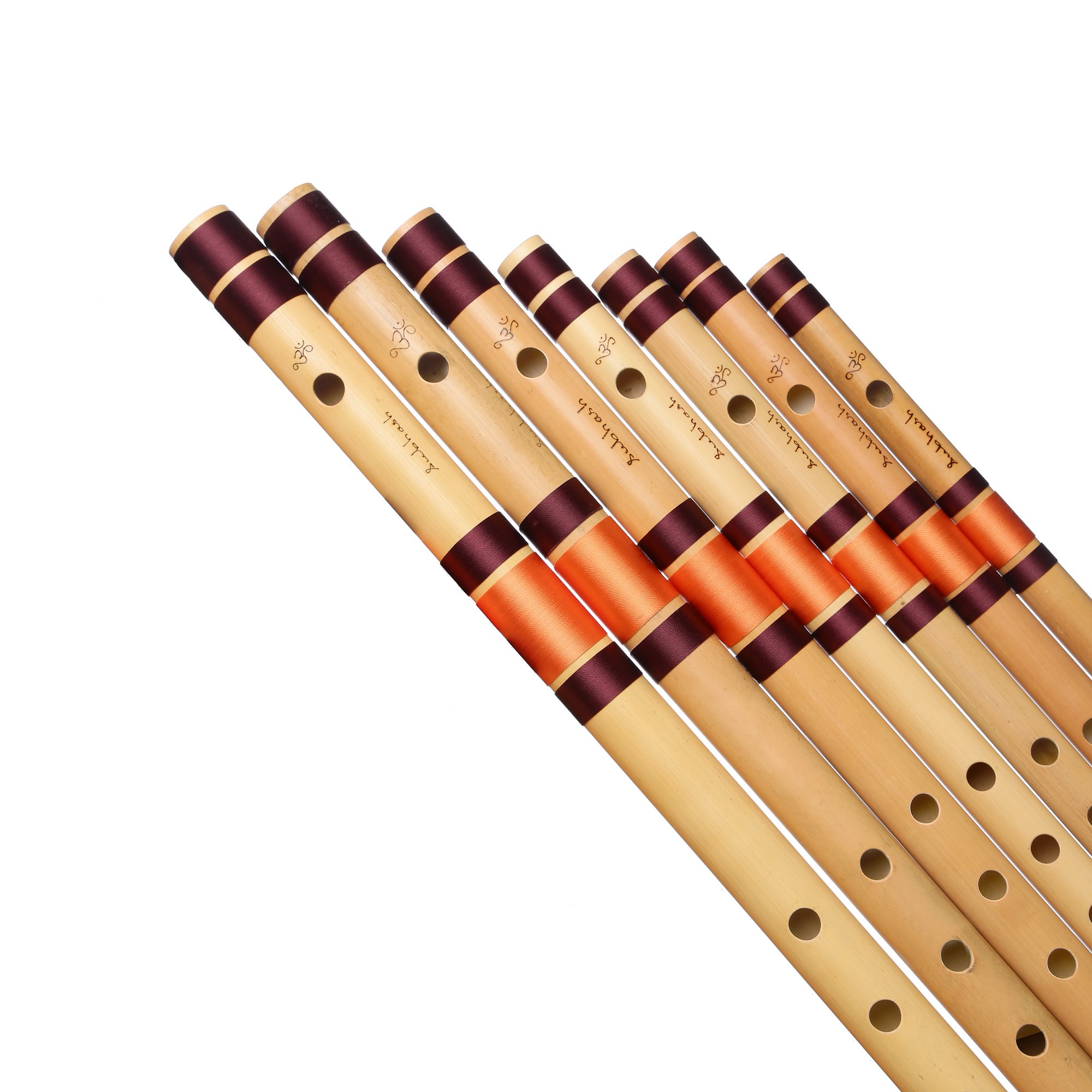 Bansuri Flutes Set (7 Pieces) Left Hand