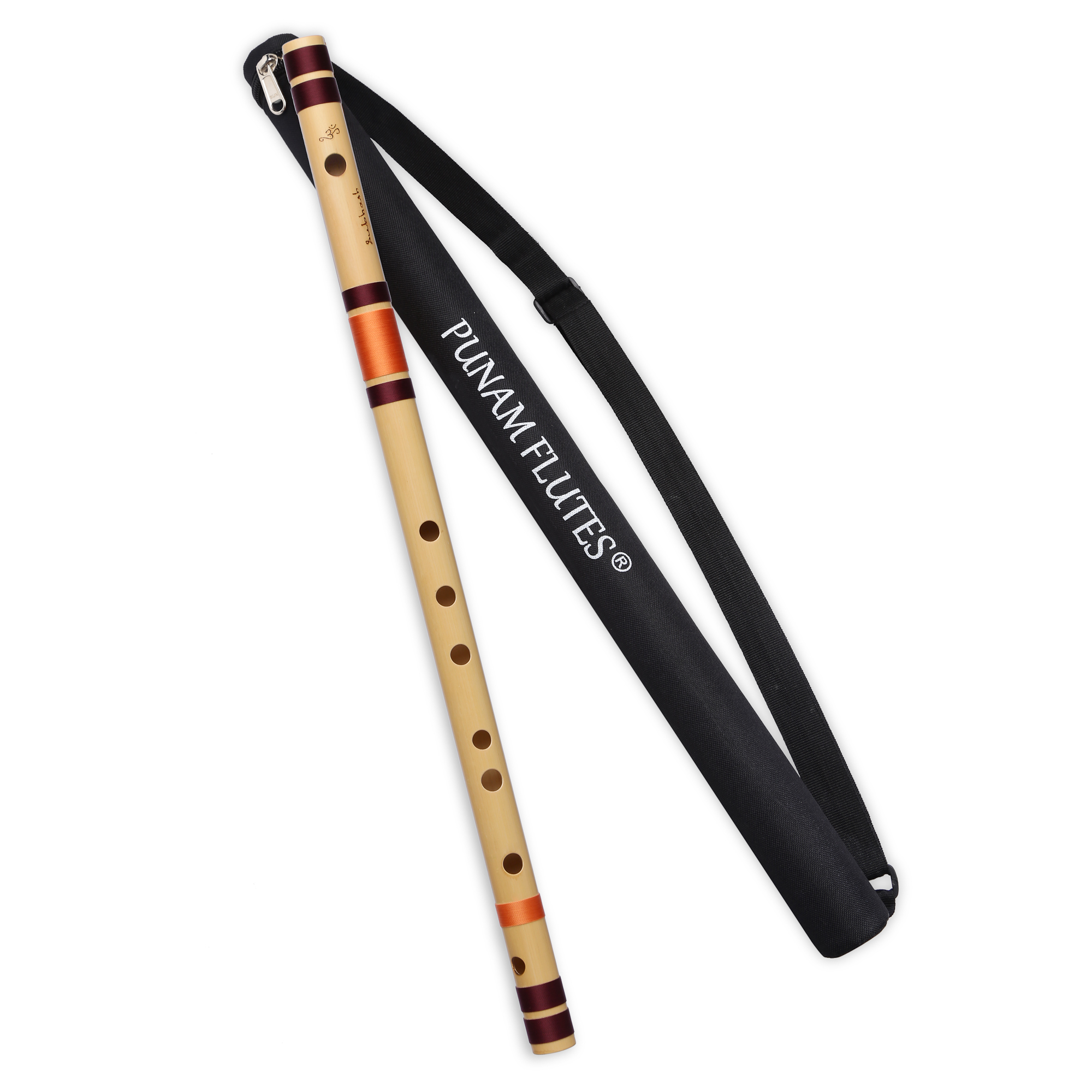 A Natural Base Bansuri Flute (Right Hand) 22.8 inches (58 cm)