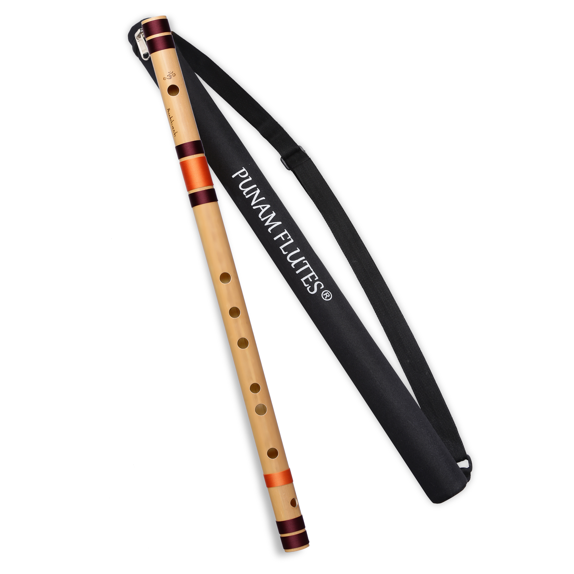 A Sharp Base Bansuri Flute (Left Hand) 21.85 inches (55.5 cm)