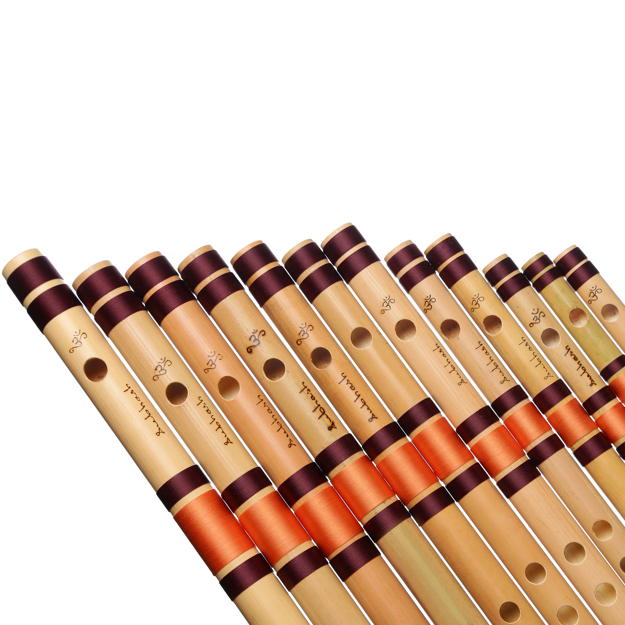 Bansuri Flutes set (12 Pieces) Right Hand