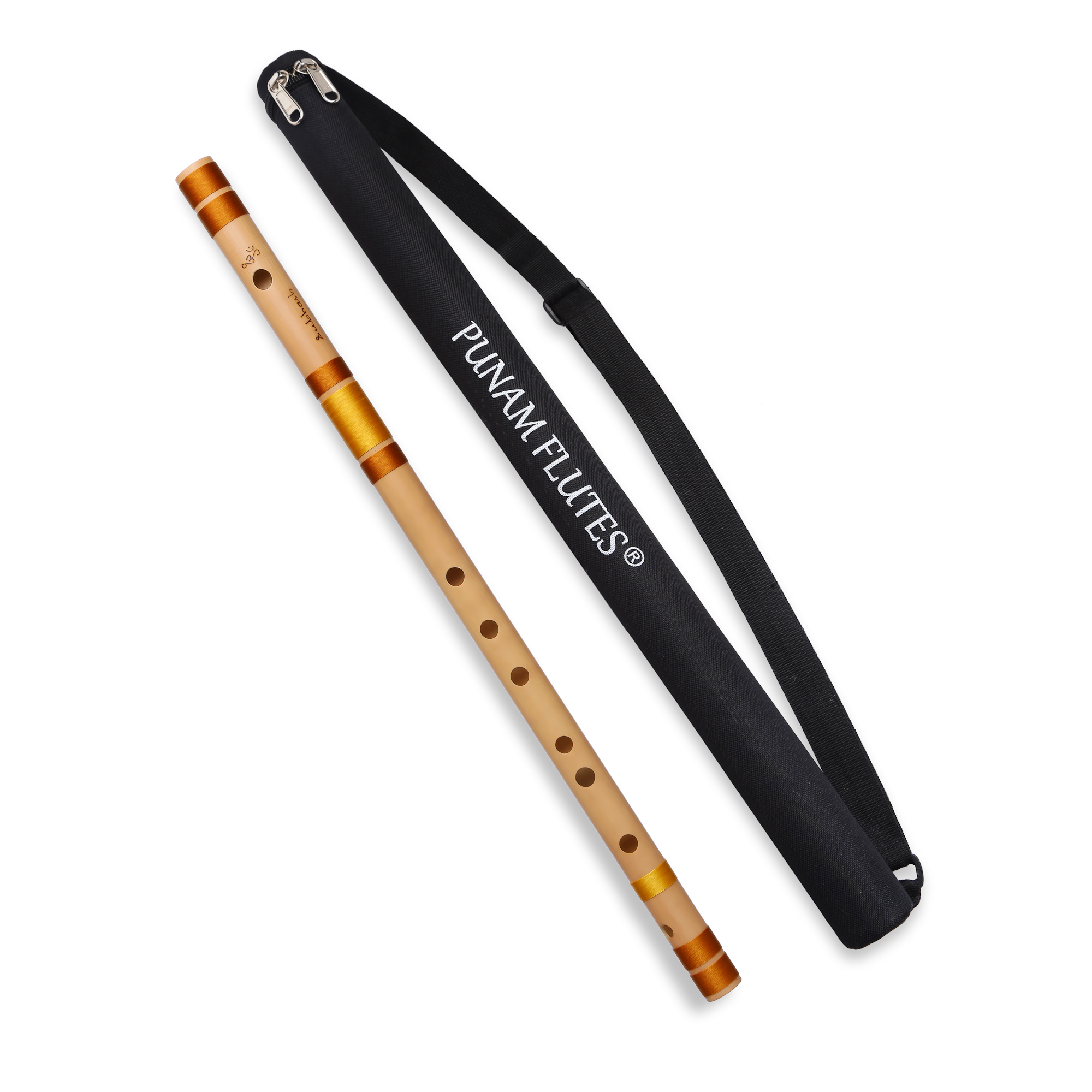 A Natural Base Bansuri Flute (Right Hand) 22.8 inches (58 cm)